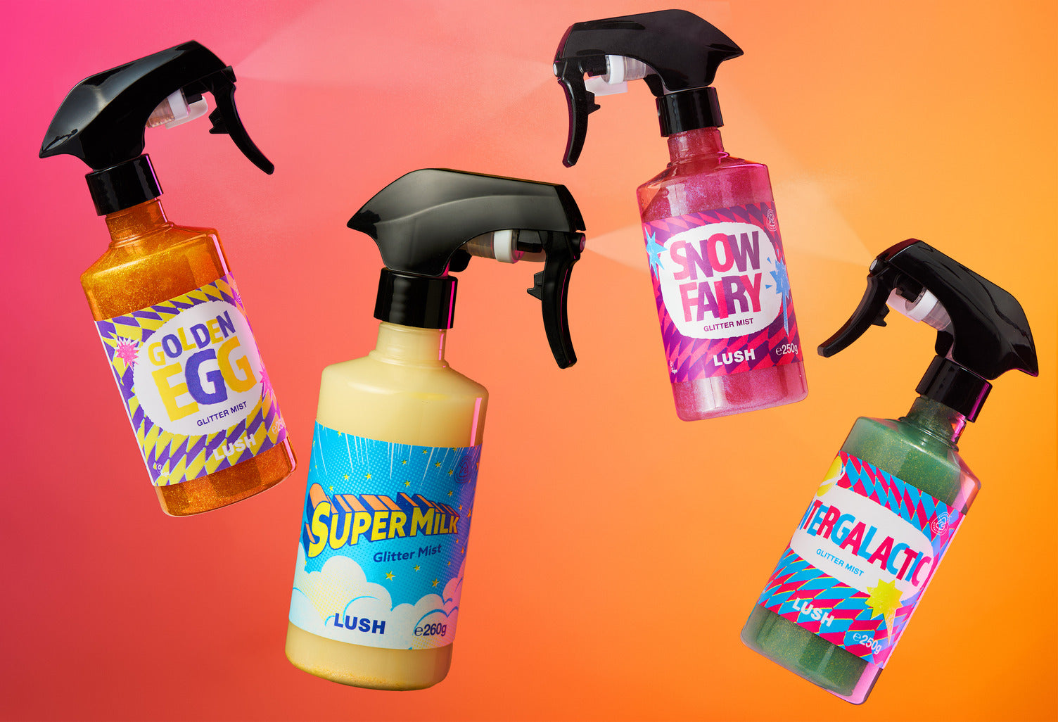 Fragranced & sparkling body glitter mists – Lush South Africa